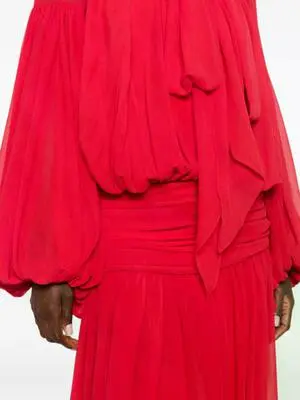 DE LA VALI Solana Maxi Dress - Red