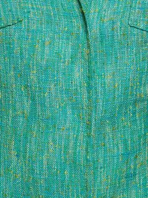 Dolce & Gabbana Single-breasted Textured Blazer With Floral Lining