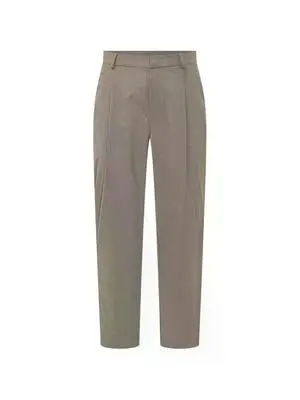 DUNO Davi Pleated Tapered-leg Trousers