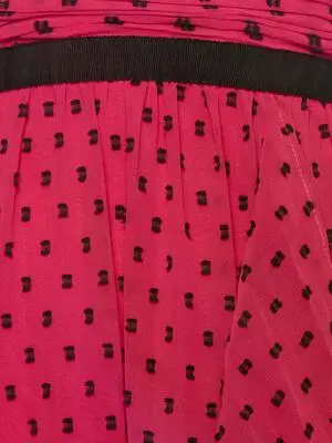 SELF-PORTRAIT Polka Dot Asymmetrical Dress