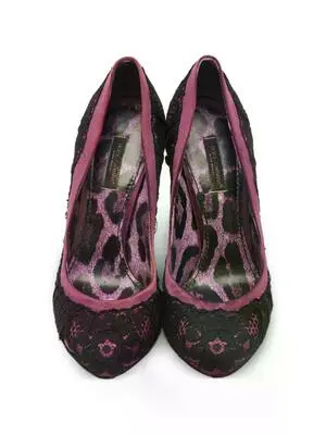 Dolce & Gabbana Lace Overlay Stiletto Pumps