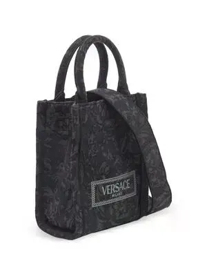 Versace Mini Athena Barocco Jacquard Tote Bag