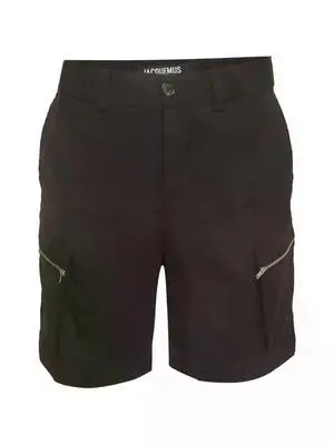Jacquemus Le Papier Zip-pocket Shorts - Black