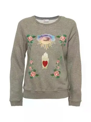 Red Valentino Graphic Print Sweatshirt - Grey