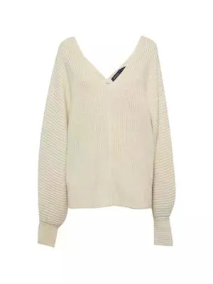 Polo Ralph Lauren Cream V-neck Long Sleeve Sweater