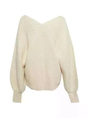 Polo Ralph Lauren Cream V-neck Long Sleeve Sweater