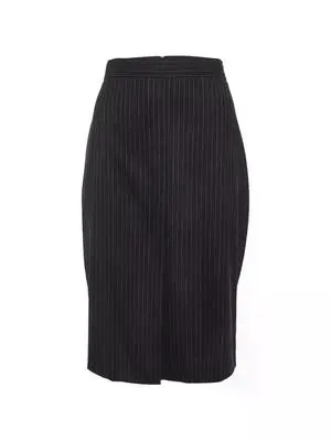Max Mara Wool Pinstriped Pencil Skirt