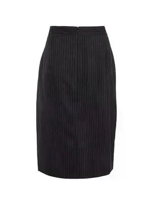 Max Mara Wool Pinstriped Pencil Skirt
