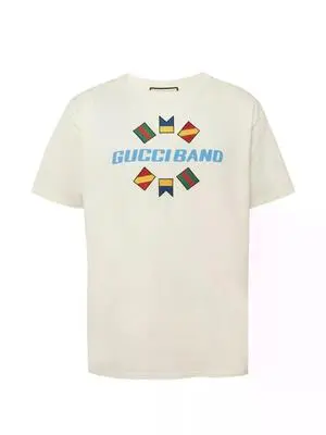 Gucci Logo-print T-shirt - Neutrals