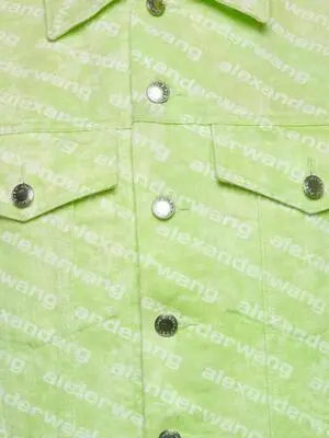 Alexander Wang Monogram Denim Jacket - Green
