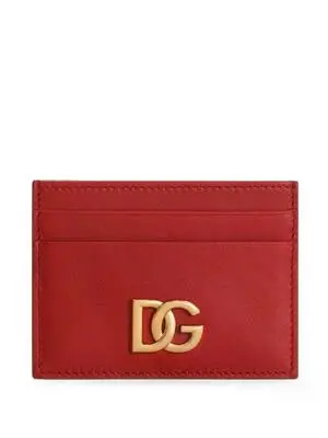 Dolce & Gabbana Calfskin Card Holder - Red