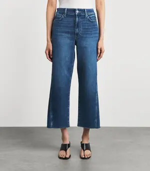 Paige Anessa Wide-leg Cropped Jeans