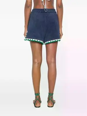TERRY PUESTO Crochet-trimmed Terry Shorts