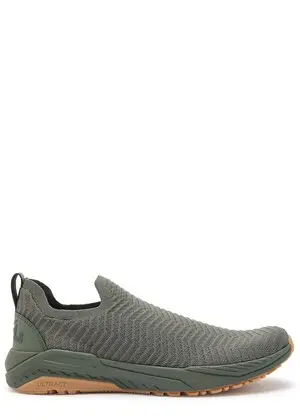 Apl Techloom Traveler Herringbone Knit Slip-on Sneakers - Khaki