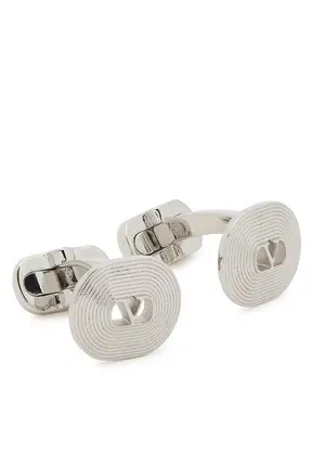 Valentino Garavani Ovalette Vlogo Cufflinks