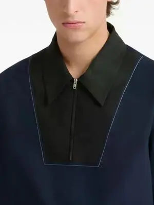 Marni Deep Poplin Shirt With Zipper Bib