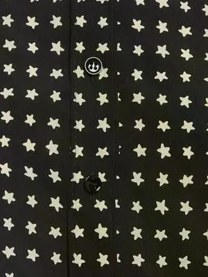 Saint Laurent Star Print Long Sleeve Shirt