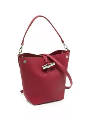Longchamp Le Roseau Leather Bucket Bag