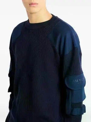 Balmain Wool Utility Jumper