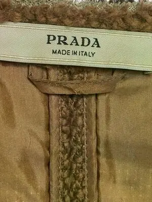 Prada Bead-embellished Tweed Coat