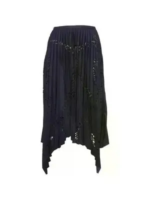 Emilio Pucci Laser-cut Plissé Midi Skirt
