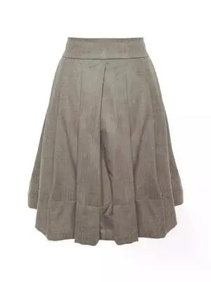 Celine Pleated Mini Skirt - Grey