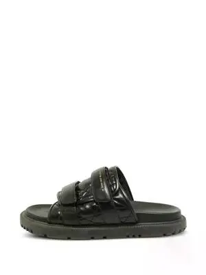 Dior D-wander Quilted Leather Sandals - Black