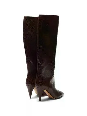 Casadei Venus Basilisco Python-effect Boots