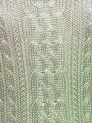 Ralph Lauren Tone Cable Knit Sweater - Silver