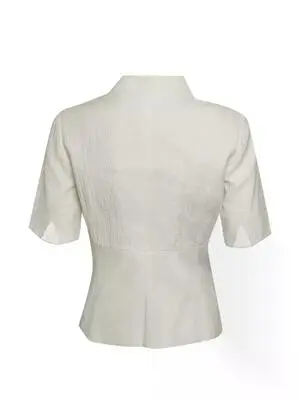 Max Mara Short Sleeve Panelled Top