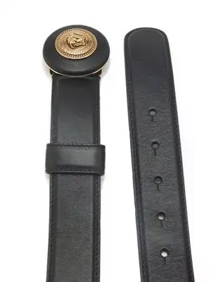Versace Medusa Buckle Belt - Black