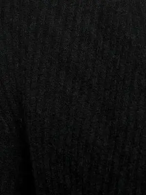 Jacquemus Twisted Rib Knit Cardigan - Black