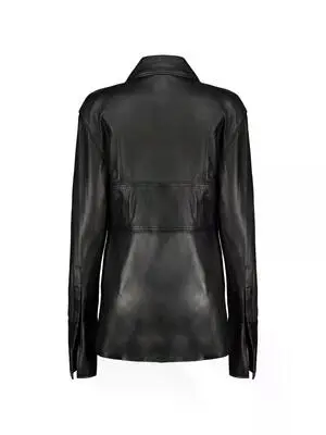 ELLERY Panelled Calf Leather Shirt