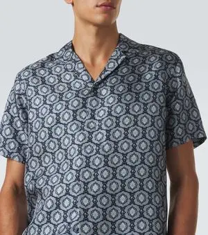 Orlebar Brown Maitan Printed Silk Shirt