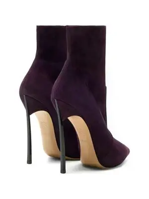 Casadei Blade Pointed-toe Ankle Boots - Purple