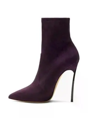 Casadei Blade Pointed-toe Ankle Boots - Purple