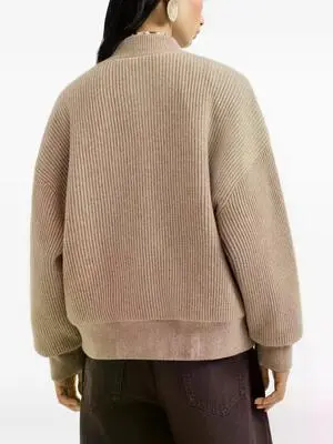 Brunello Cucinelli Cashmere English-rib Knit Bomber Jacket With Thermore® Padding