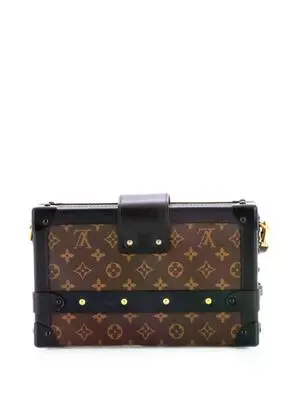 LOUIS VUITTON Petite Malle Monogram Canvas Clutch Bag