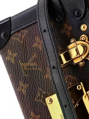 LOUIS VUITTON Petite Malle Monogram Canvas Clutch Bag