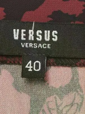 VERSUS Leopard Print Midi Dress - Red