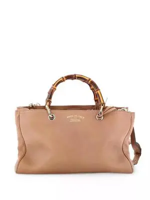 Gucci Bamboo Shopper Leather Medium Tote Bag