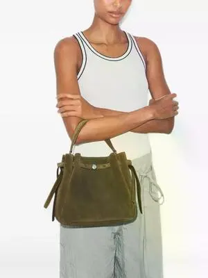 Tory Burch Romy Suede Bucket Bag - Green