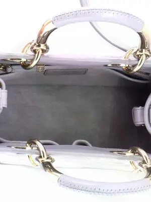 Dior Lady 95.22 Cannage Embossed Leather Small Crossbody Bag - Grey