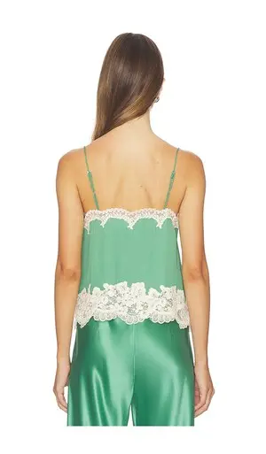 Cami Nyc Maiya Lace-trimmed Chiffon Camisole - Green
