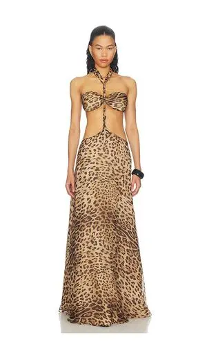MARIANDREE GAITAN Kira Dress - Brown