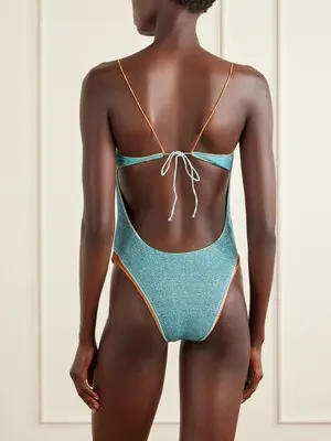 Oseree Lumiere Double Metallic Balconette Swimsuit