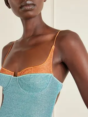 Oseree Lumiere Double Metallic Balconette Swimsuit