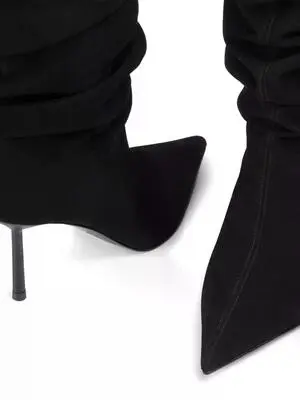 LE SILLA Bella Slouchy Stiletto Boots - Black