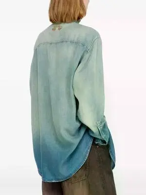 DIESEL® Marbled Fluid Denim Shirt