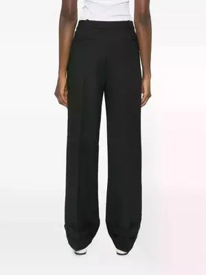 Stine Goya Pressed-crease Trousers With Buttoned Cuffs